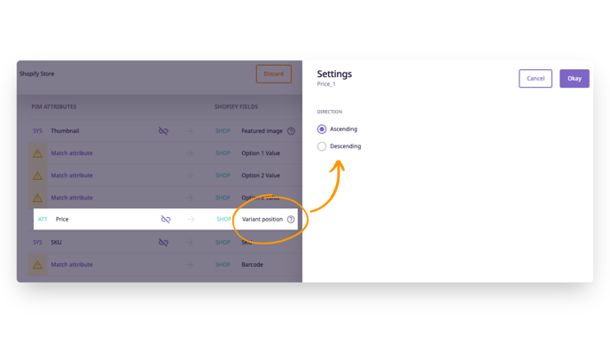 Mapping Shopify Fields
